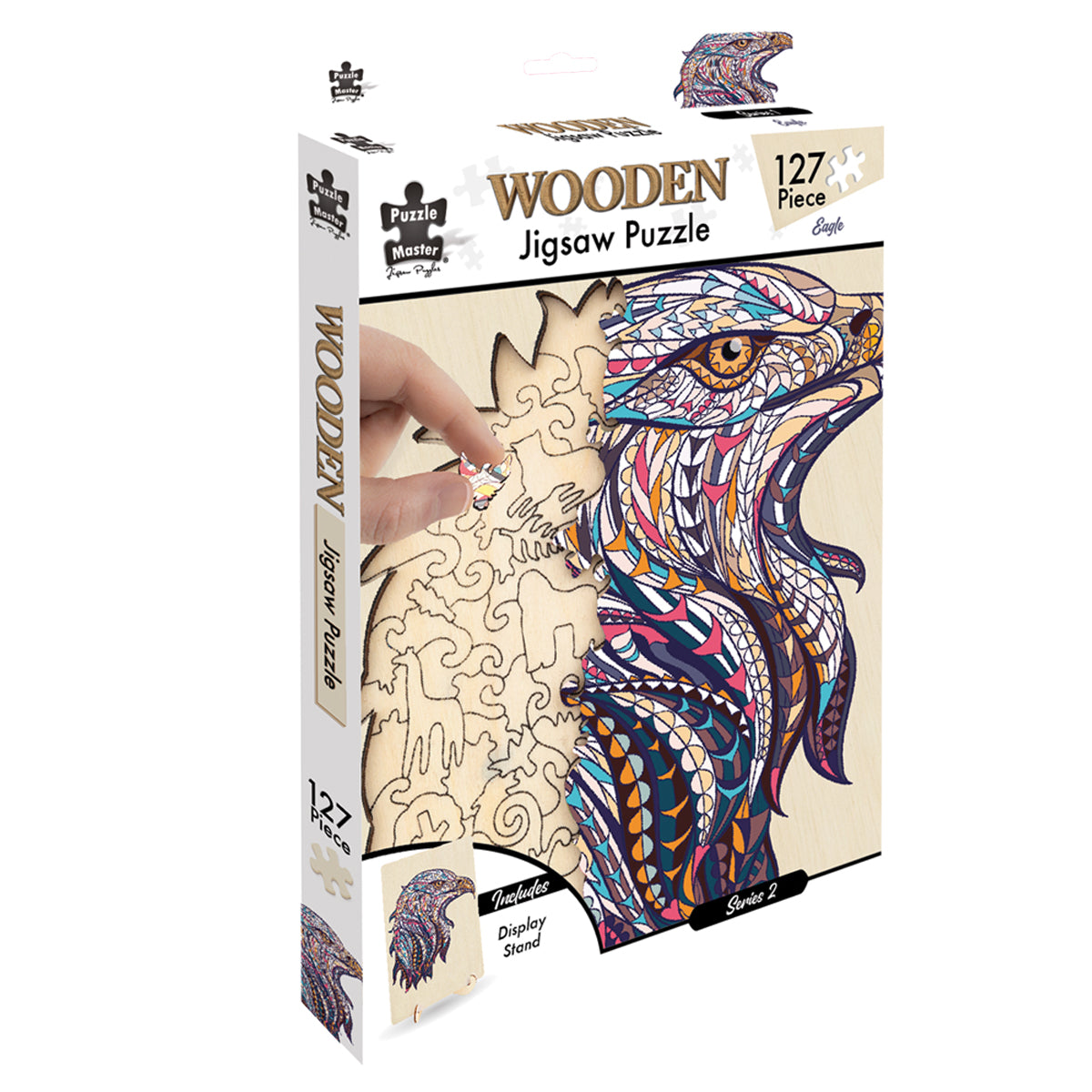 127 Piece Wooden Jigsaw Puzzle, Eagle – BMS Brands