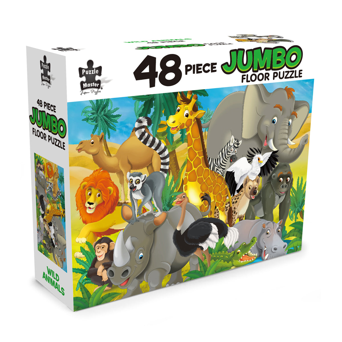 48 Piece Jumbo Floor Puzzle Wild Animals – BMS Brands