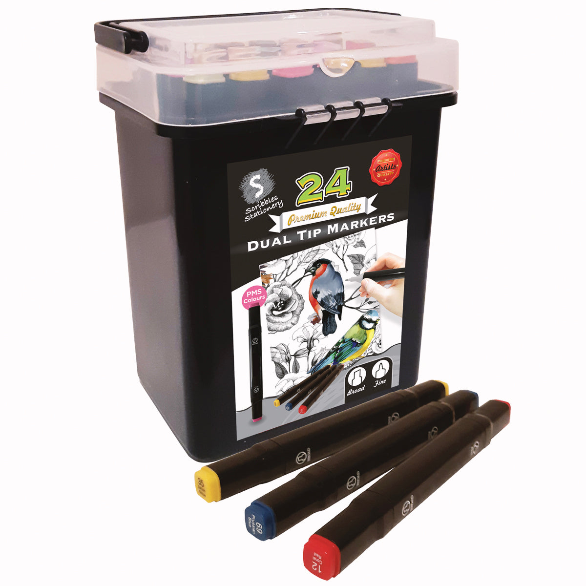 24 Piece Dual Markers – BMS Brands
