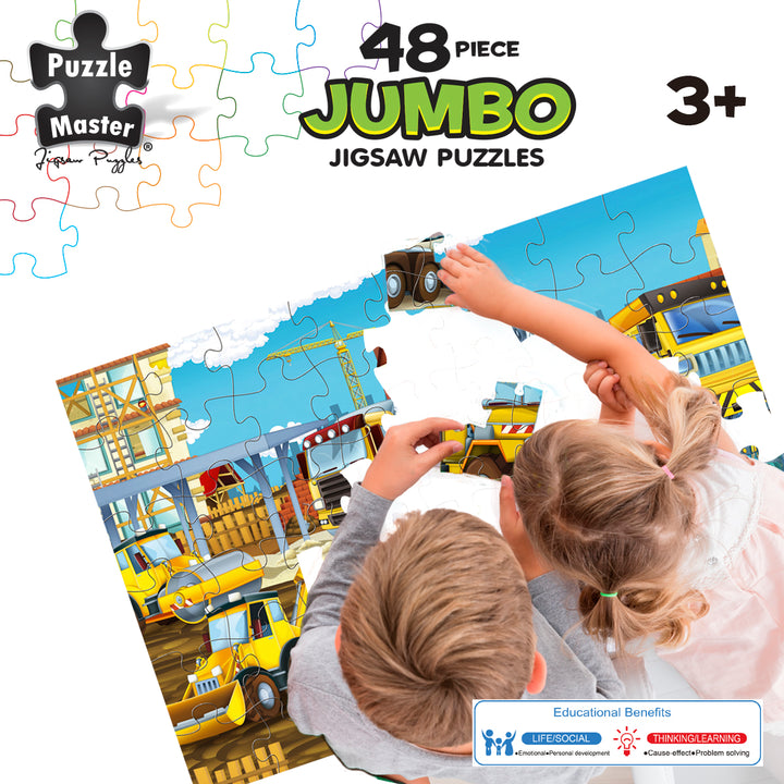 48 Piece Jumbo Floor Puzzle Construction Site – BMS Brands