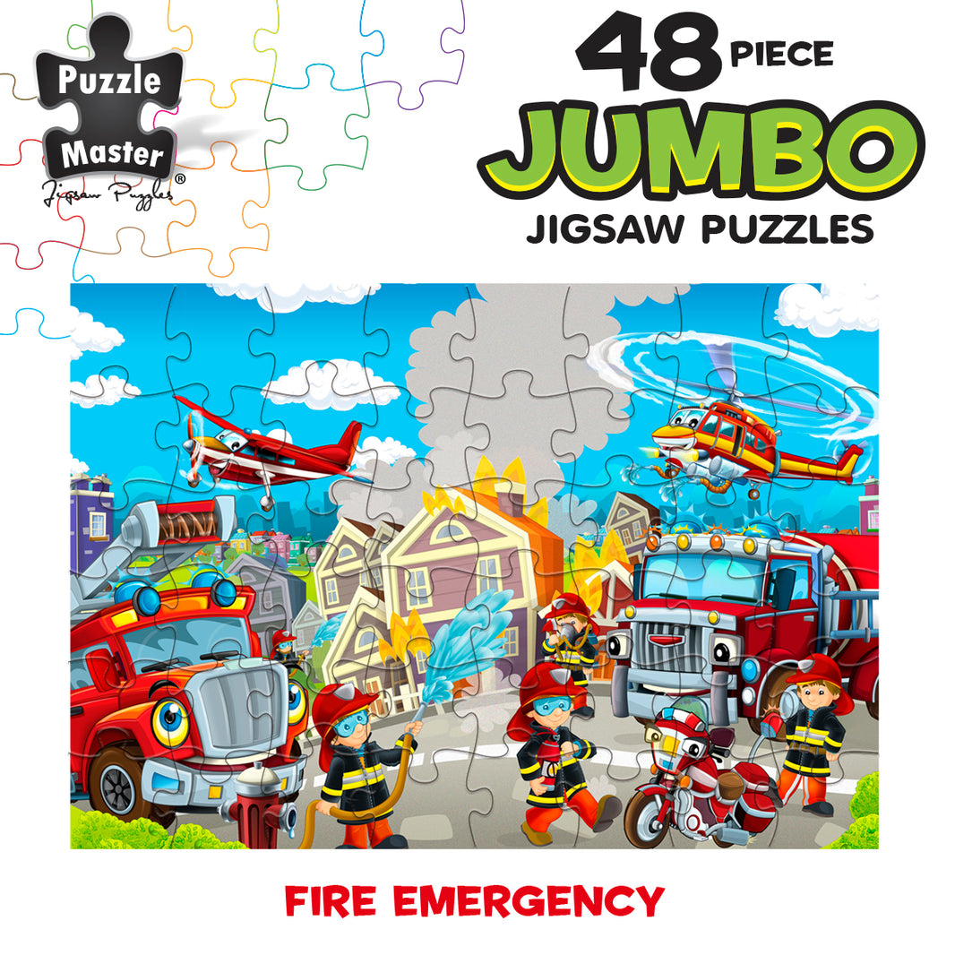 48 Piece Jumbo Puzzles Fire Emergency – BMS Brands