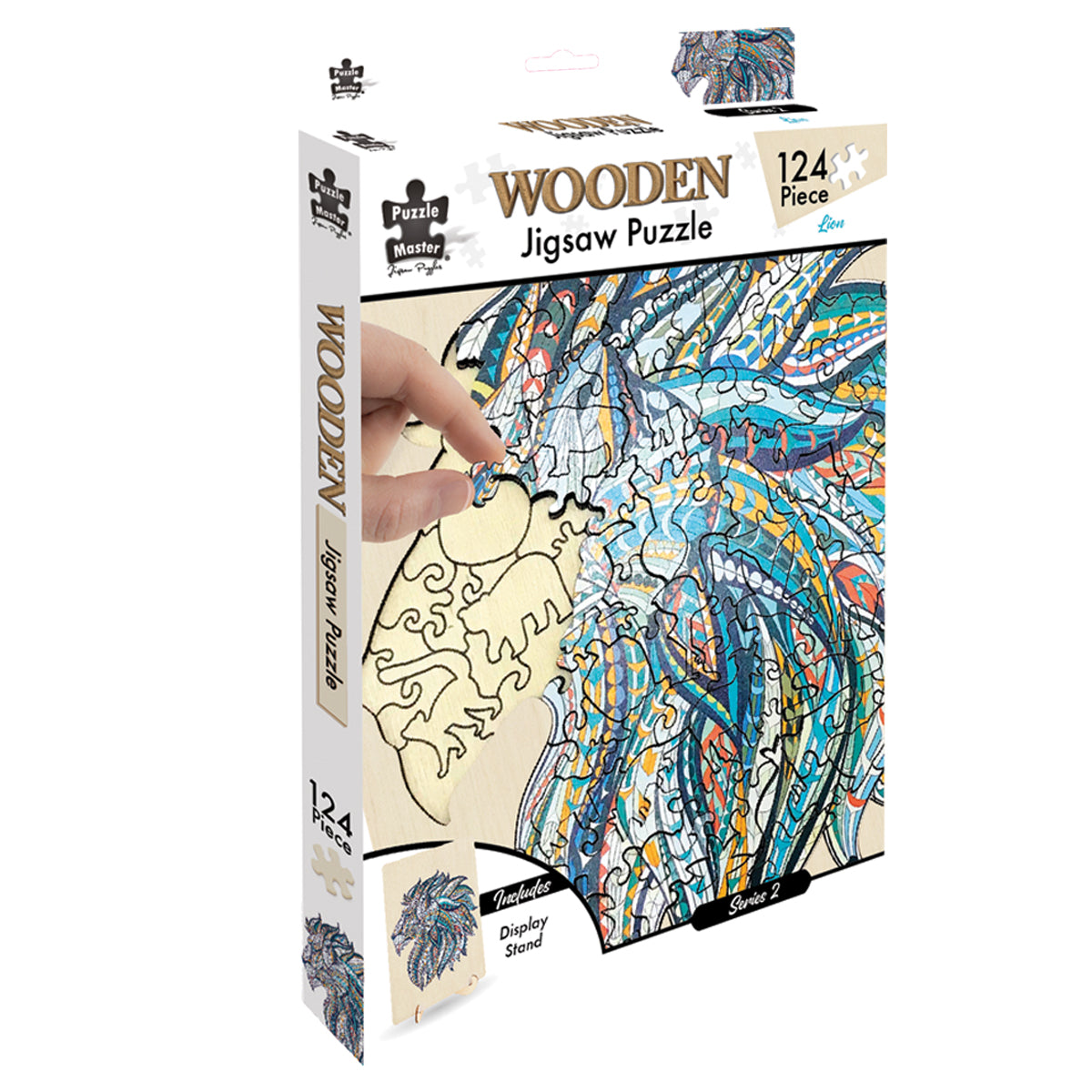 124 Piece Wooden Jigsaw Puzzle, Lion – BMS Brands