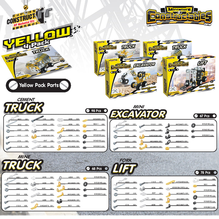 Constructables Yellow Pack – BMS Brands