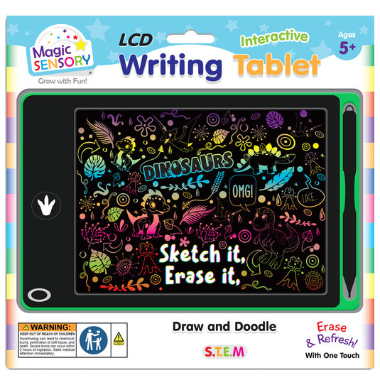 Interactive LCD Writing Tablet - Green Dino – BMS Brands