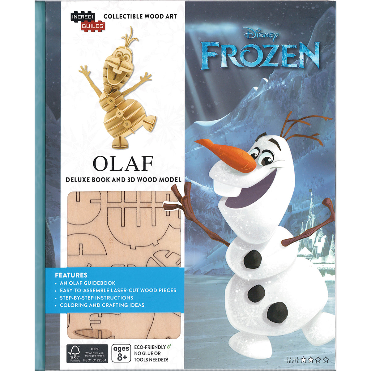 IncrediBuilds: Disney Frozen: Olaf Deluxe Book And Model Set – BMS Brands