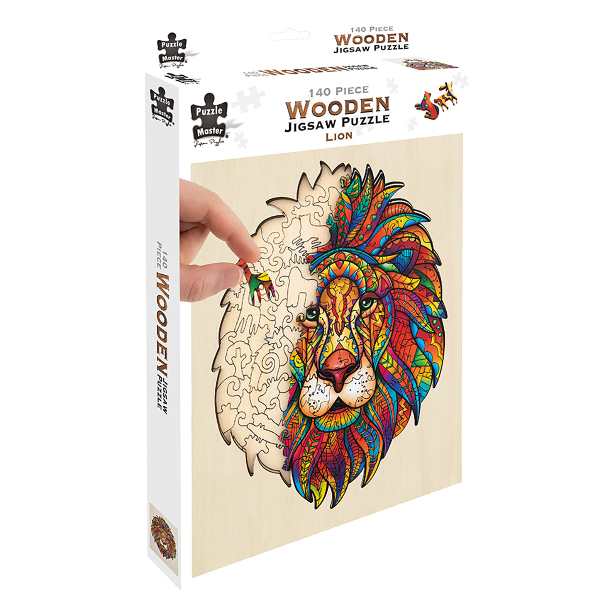 140 Piece Wooden Jigsaw Puzzle, Lion – BMS Brands