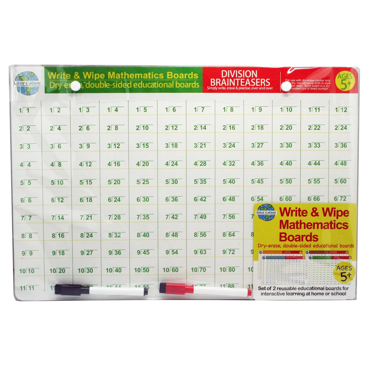 Write & Wipe Mathematics Boards Set of 2 – BMS Brands
